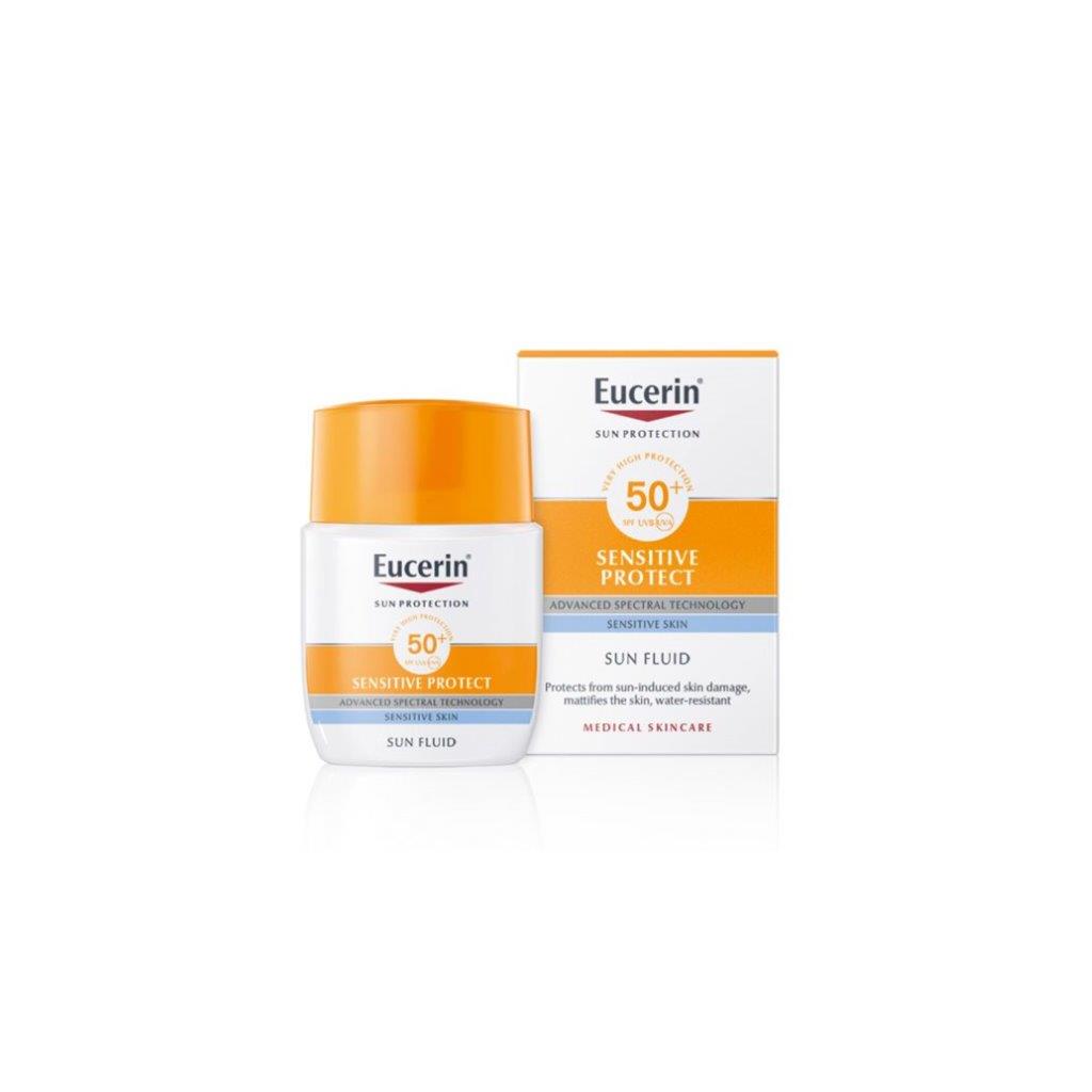 Eucerin Fluid za zaštitu osetljive kože od sunca SPF 50+
