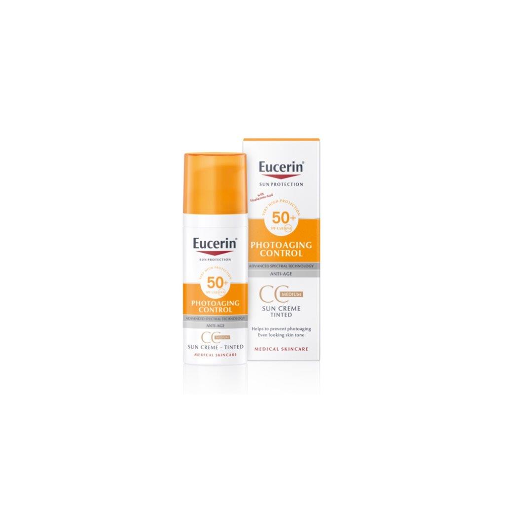 Eucerin Anti-age Tonirana krema za zaštitu od sunca SPF 50+ Tamna