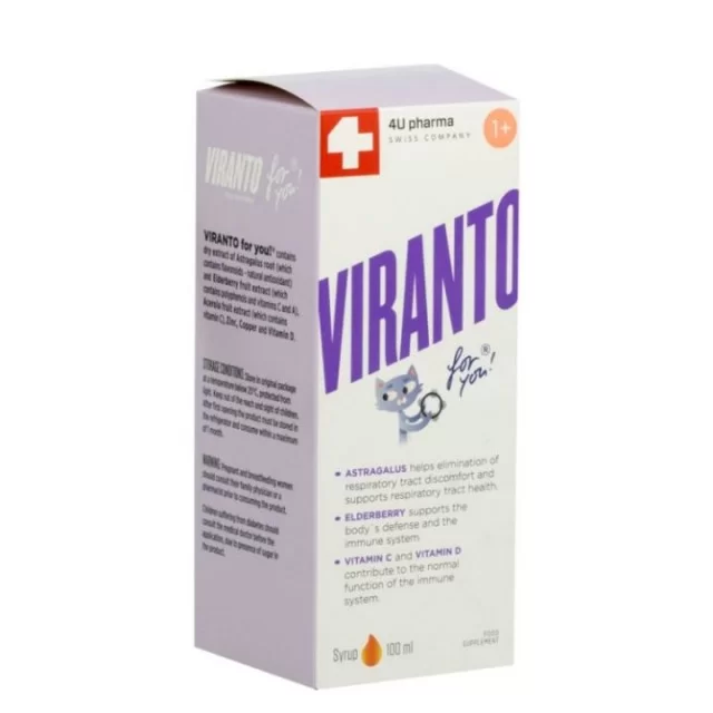 Viranto sirup 1+ 100ml