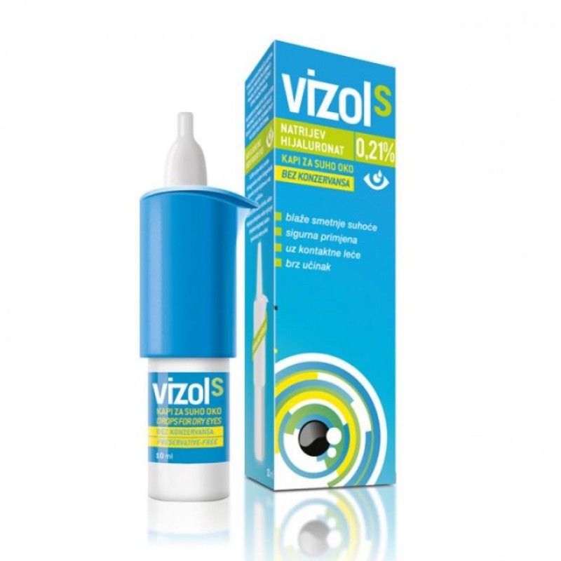 VIZOL S kapi za oči 0,21% 10ml