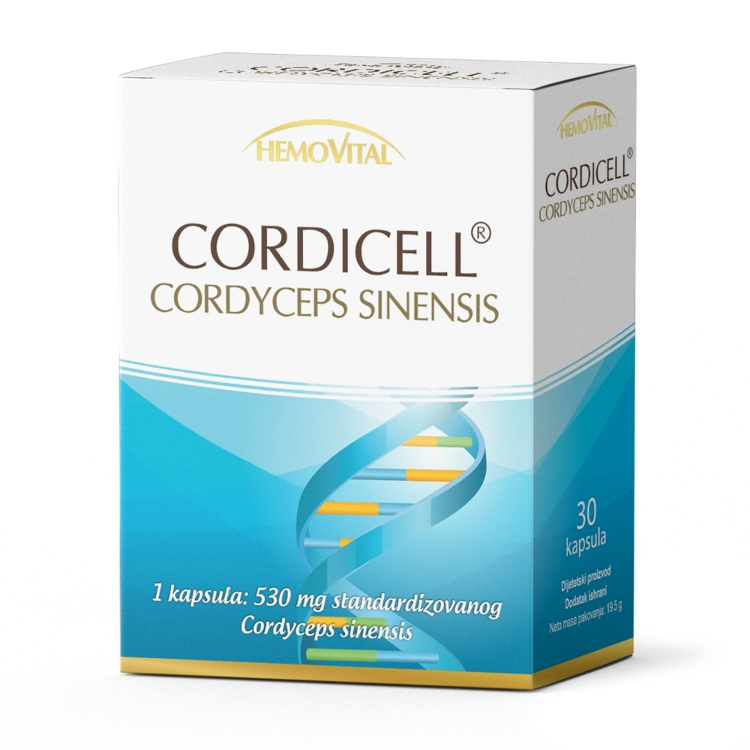 HemoVital Cordicell Cordyceps Sinensis 30 kapsula