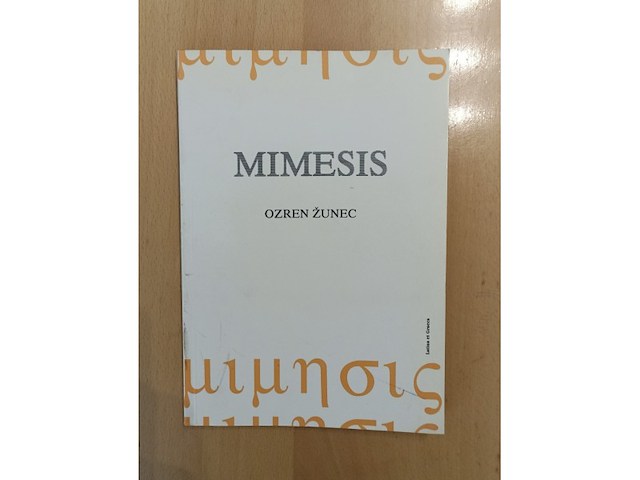 Mimesis - grčko iskustvo svijeta do Platona