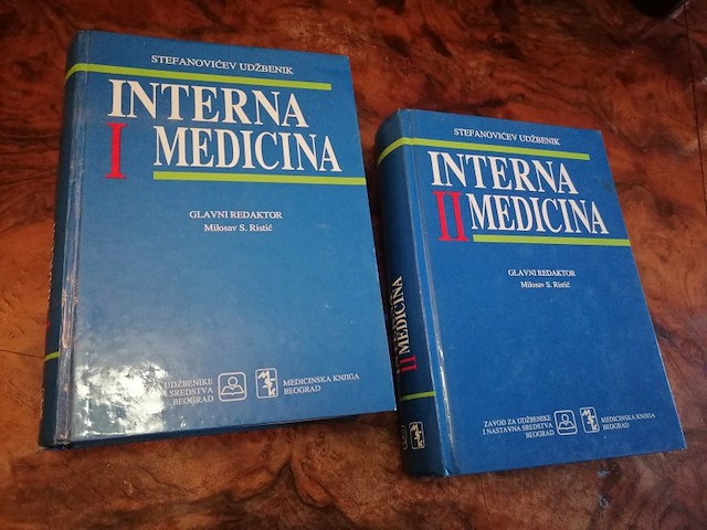 INTERNA MEDICINA 1 i 2 Stefanovićev udžbenik Milosav