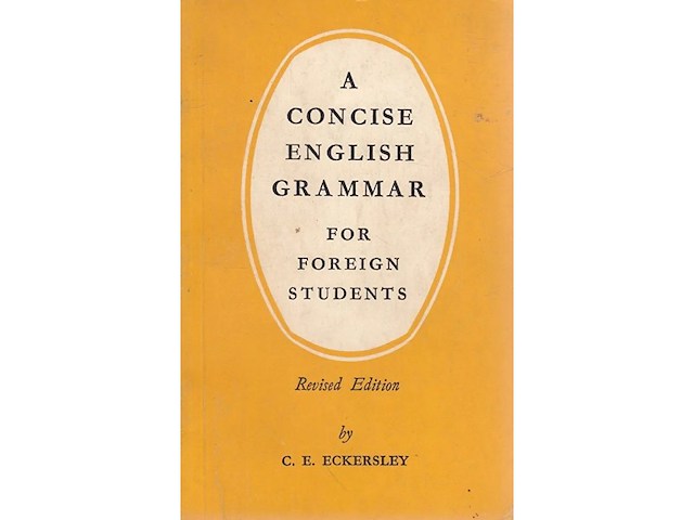 A Concise English Grammar For Foreign Students