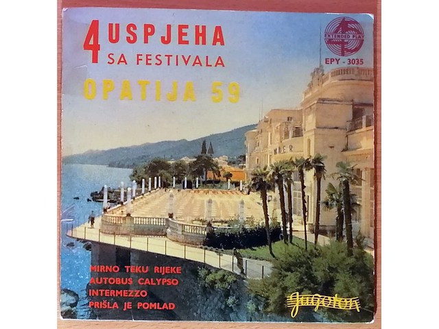EP V/A - Opatija 59, 4 uspeha (1959) 1.pres, retka, VG+