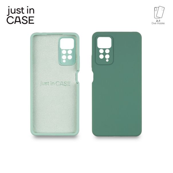 JUST IN CASE 2u1 Extra case MIX PLUS zeleni paket za Redmi Note 11 pro