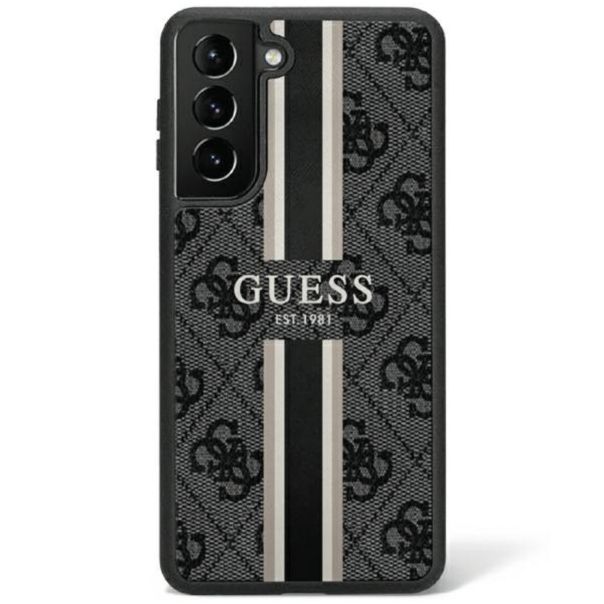 LICENSED GUESS Futrola za Samsung S23 Black 4G Printed Stripe