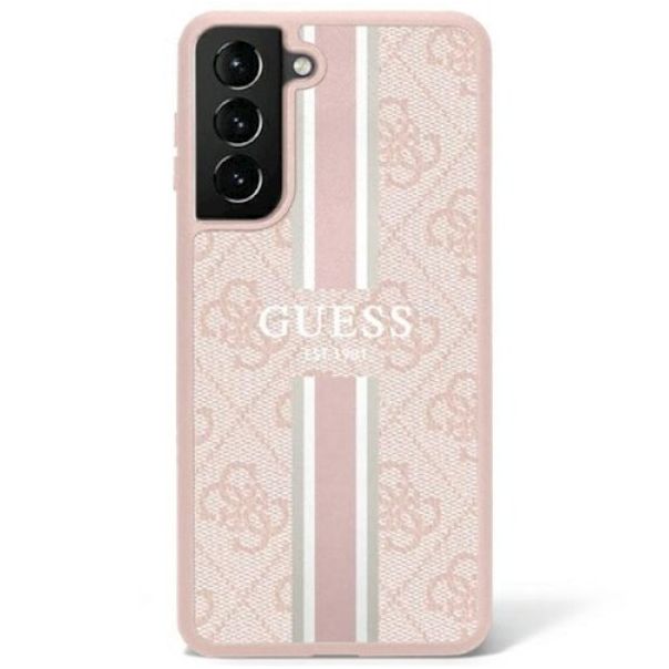 LICENSED GUESS Futrola za Samsung S23 Pink 4G Printed Stripe