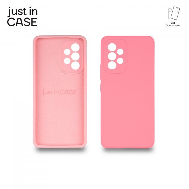 JUST IN CASE 2u1 Extra case MIX PLUS pink paket za A53 5G