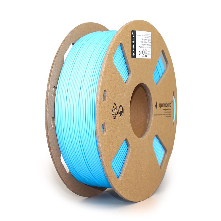 Gembird PLA nebesko plavi filament za 3D štampač 1.75mm 1000gr