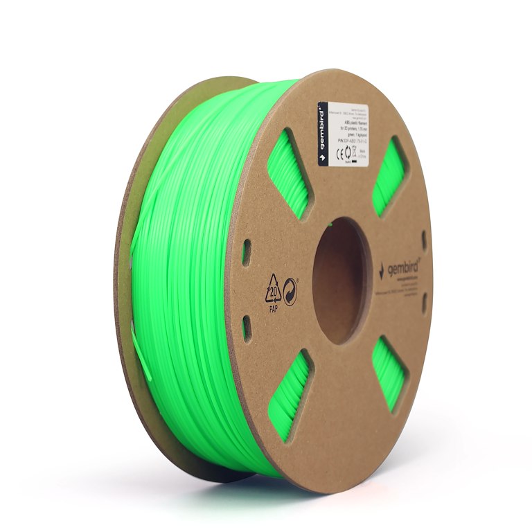 Gembird ABS zeleni filament za 3D štampač 1.75mm 1000gr