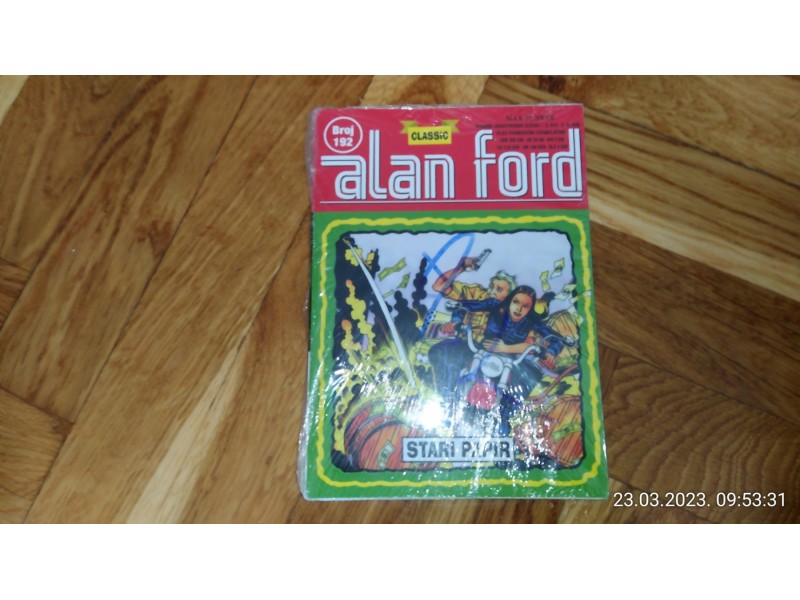 ALAN FORD BROJ 192, STARI PAPIR