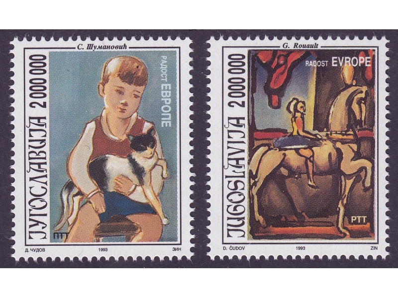 Jugoslavija 1993 Radost Evrope serija MNH