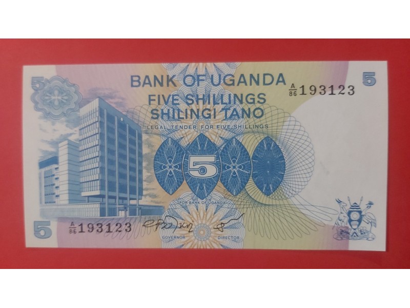 5 shillings 1979 god Uganda aUNC