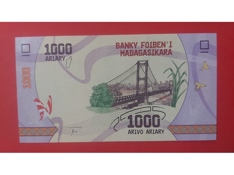 1.000 ariary 2017 god Madagaskar UNC