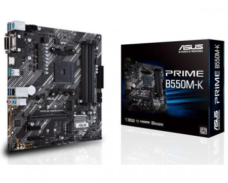 MB ASUS PRIME B550M-K, AM4, AMD B550, 4 x DIMM