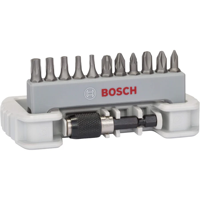 Bosch 11-delni set bitova odvrtača sa držačem bitova PH1; PH2; PH3; PZ1; PZ2; PZ3; T10; T15; T20; T25; T30; 25 mm (2608522129)