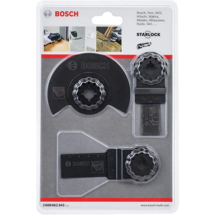 Bosch 3-delni univerzalni set HCS segmentni list testere Wood (1x); HCS list testere za uranjanje Wood (1x); BIM list testere za uranjanje Wood and Metal (1x) - 2608662343