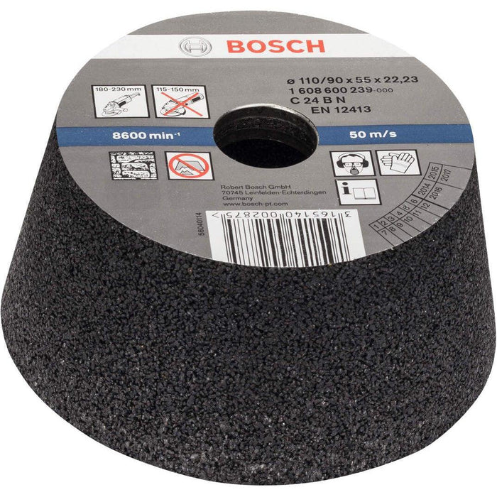 Bosch brusni lonac, konusni-kamen/beton 90 mm, 110 mm, 55 mm, 24 - 1608600239