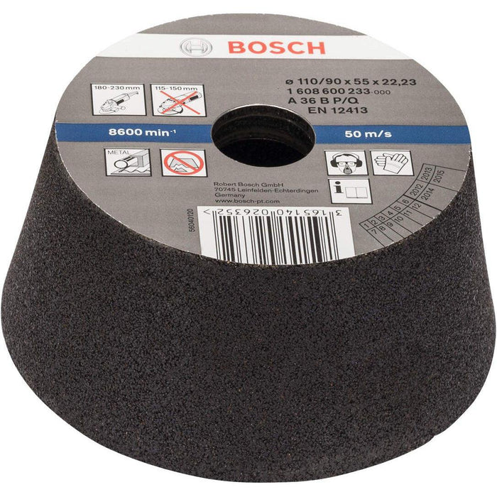 Bosch brusni lonac, konusni-metal/liveni metal 90 mm, 110 mm, 55 mm, 36 - 1608600233