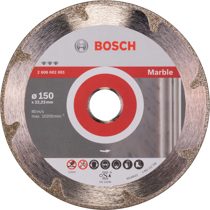 Bosch dijamantska rezna ploča Best for Marble 150 x 22,23 x 2,2 x 3 mm - 2608602691