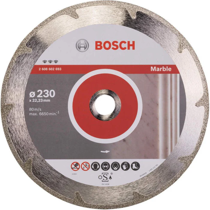 Bosch dijamantska rezna ploča Best for Marble 230 x 22,23 x 2,2 x 3 mm - 2608602693