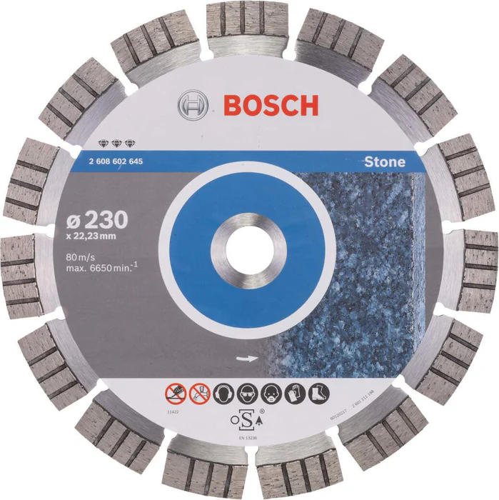 Bosch dijamantska rezna ploča Best for Stone 230 x 22,23 x 2,4 x 15 mm - 2608602645