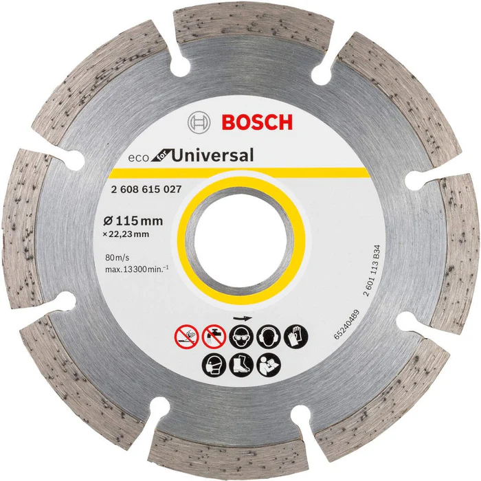 Bosch dijamantska rezna ploča ECO For Universal 115x22,23x2,0x7 - pakovanje od 10 komada (2608615040)