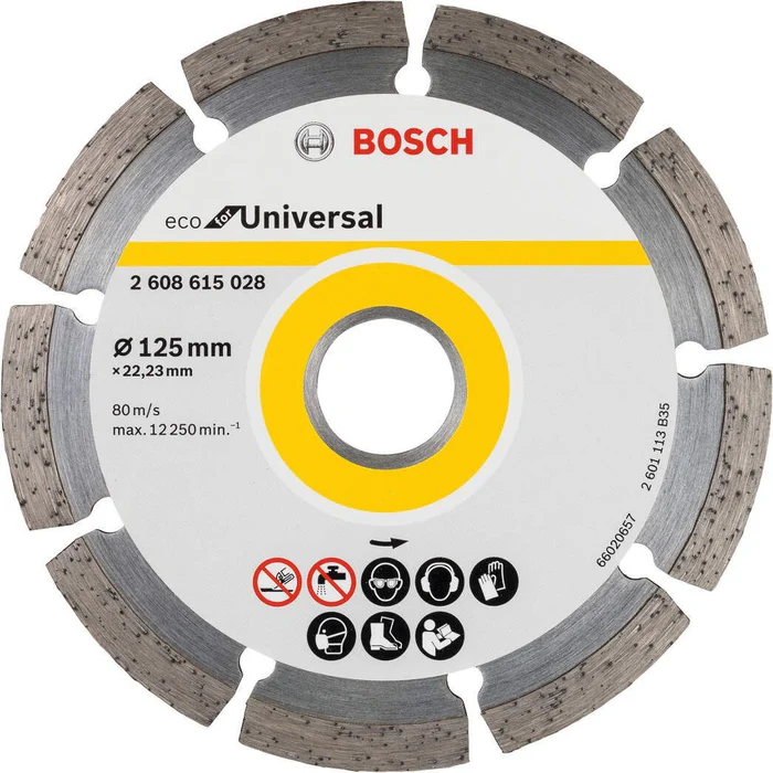 Bosch dijamantska rezna ploča ECO For Universal 125x22,23x2,0x7 - pakovanje od 10 komada (2608615041)