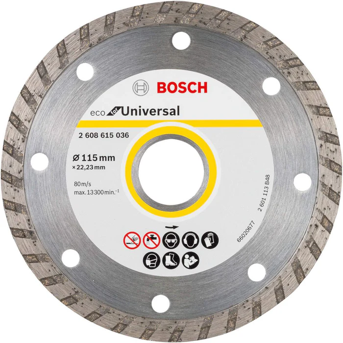 Bosch dijamantska rezna ploča ECO For Universal 125x22,23x2,4x7 - pakovanje od 10 komada (2608615046)