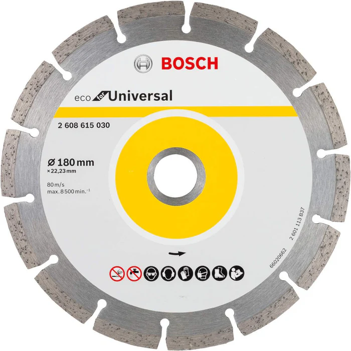 Bosch dijamantska rezna ploča ECO For Universal 180x22,23x2,2x7 - pakovanje od 10 komada (2608615043)