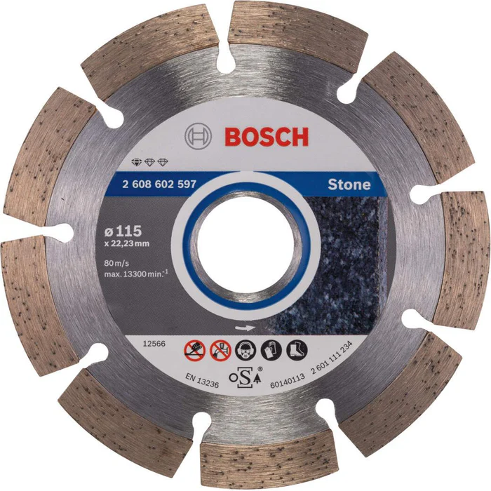 Bosch dijamantska rezna ploča Standard for Stone 115 x 22,23 x 1,6 x 10 mm pakovanje od 1 komada - 2608602597