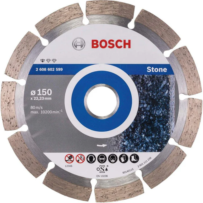 Bosch dijamantska rezna ploča Standard for Stone 150 x 22,23 x 2 x 10 mm pakovanje od 1 komada - 2608602599