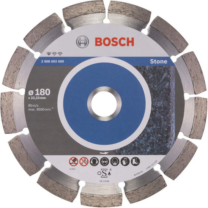 Bosch dijamantska rezna ploča Standard for Stone 180 x 22,23 x 2 x 10 mm pakovanje od 1 komada - 2608602600