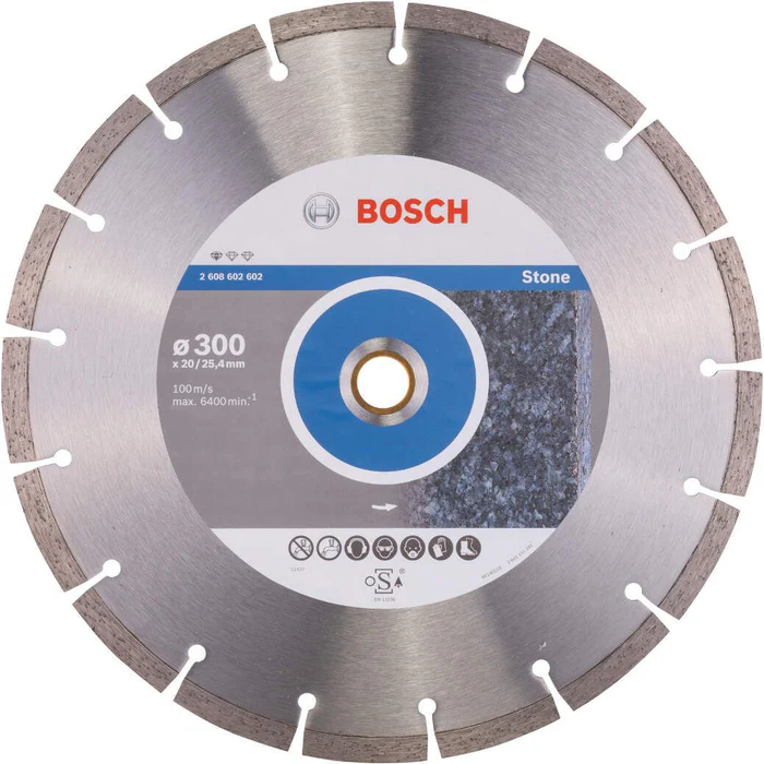 Bosch dijamantska rezna ploča Standard for Stone 300 x 20/25,40 x 3,1 x 10 mm - 2608602602