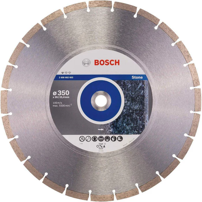 Bosch dijamantska rezna ploča Standard for Stone 350 x 20/25,40 x 3,1 x 10 mm - 2608602603