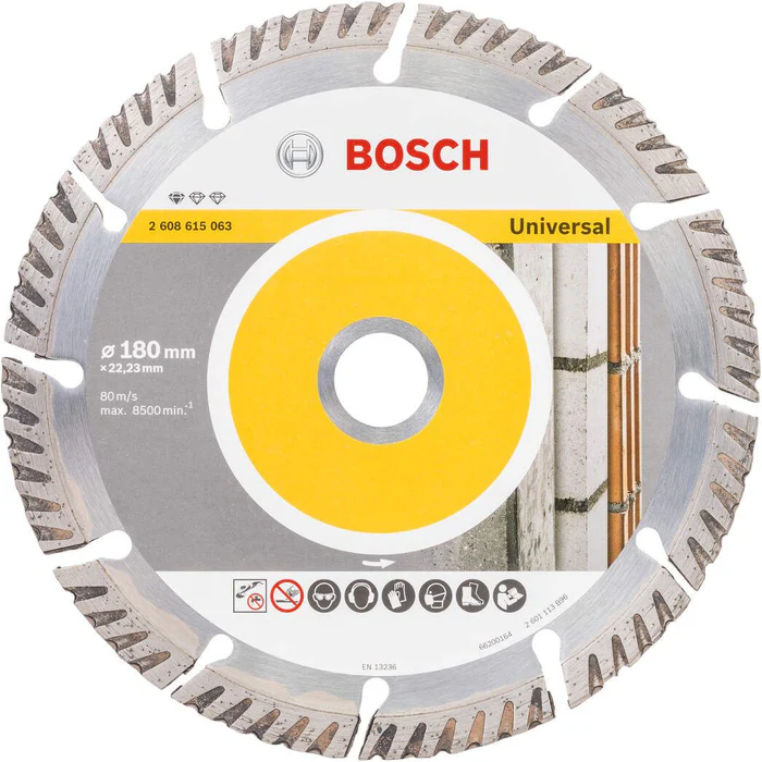 Bosch dijamantska rezna ploča Standard for Universal 180x22,23 180x22.23x2.4x10mm pakovanje od 1 komada - 2608615063