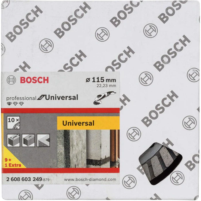 Bosch dijamantska rezna ploča Standard for Universal Turbo 115 x 22,23 x 2 x 10 mm pakovanje od 10 komada - 2608603249
