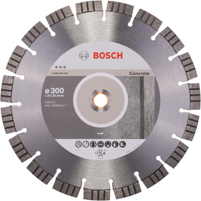 Bosch dijamantska rezna ploča za beton Best for Concrete 300 x 20,00+25,40 x 2,8 x 15 mm - 2608602657
