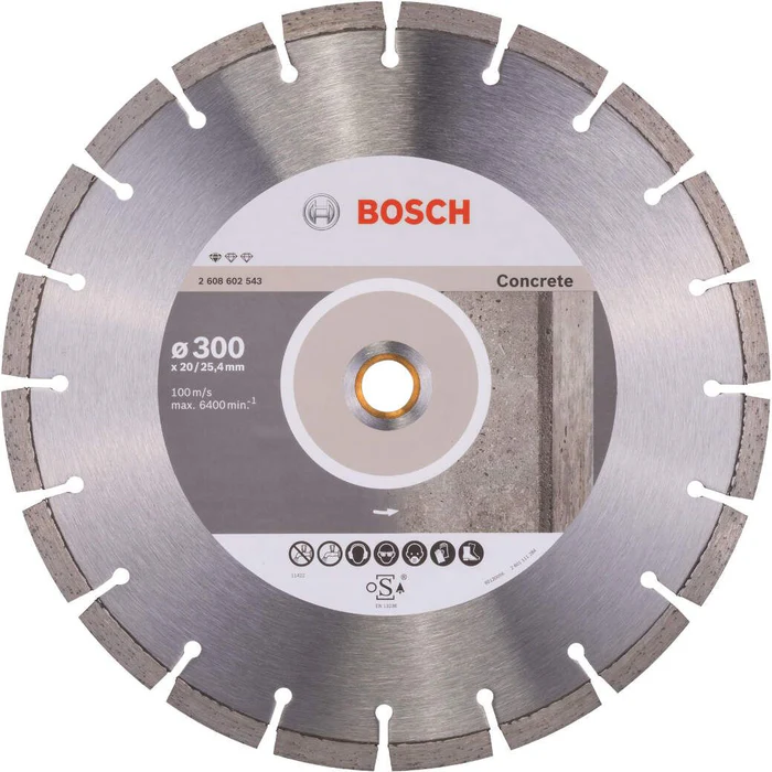 Bosch dijamantska rezna ploča za beton Standard for Concrete 300 x 20/25,40 x 2,8 x 10 mm - 2608602543