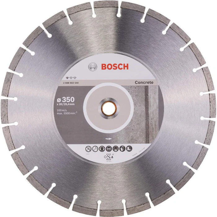 Bosch dijamantska rezna ploča za beton Standard for Concrete 350 x 20/25,40 x 2,8 x 10 mm - 2608602544