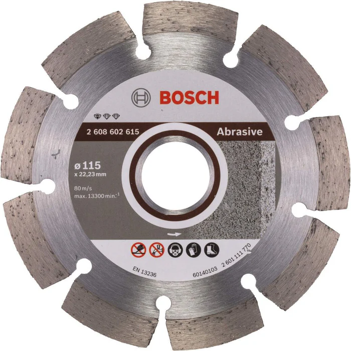 Bosch dijamantska rezna ploča za ciglu i crep Standard for Abrasive 115 x 22,23 x 6 x 7 mm - 2608602615