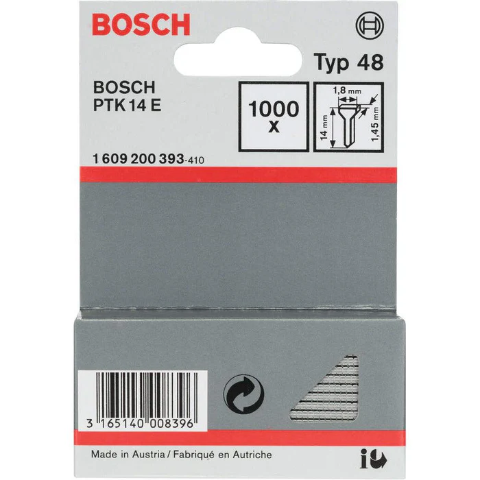 Bosch ekser tip 48 1,8 x 1,45 x 14 mm 1000kom - 1609200393