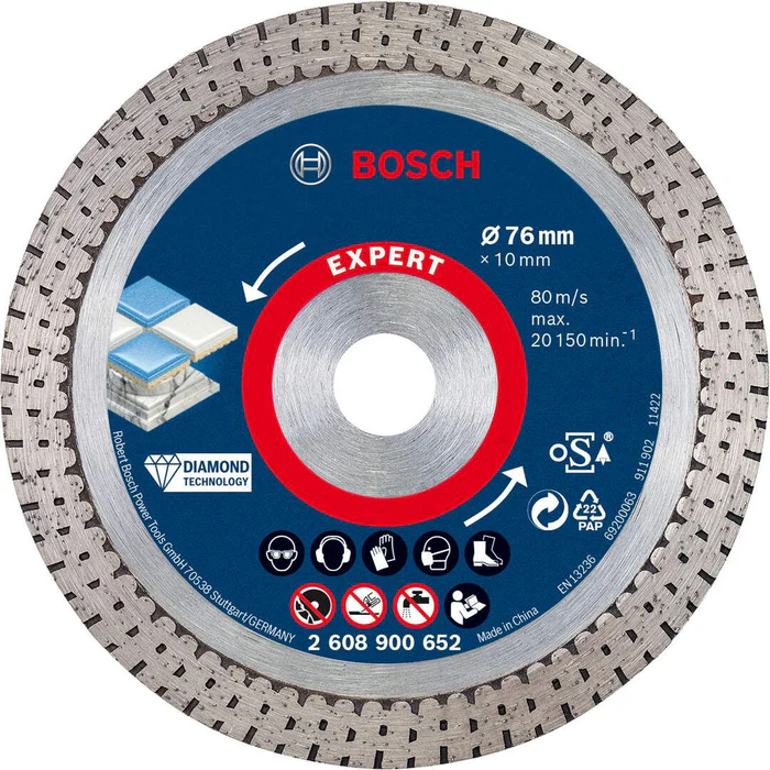 Bosch EXPERT HardCeramic 76 mm dijamantska rezna ploča 76 x 1,5 x 10 mm - 2608900652
