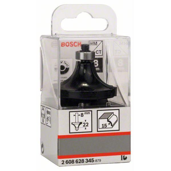 Bosch glodala za zaobljavanje 8 mm, R1 15 mm, L 22 mm, G 66 mm - 2608628345