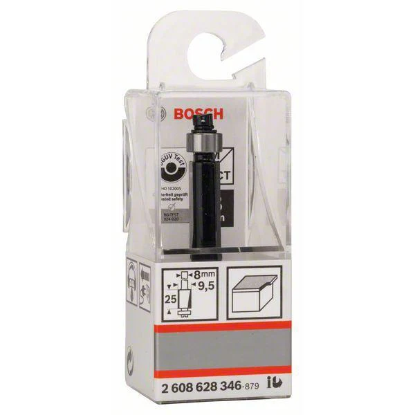 Bosch glodalo za glodanje uz površinu 8 mm, D1 9,5 mm, L 25,4 mm, G 68 mm - 2608628346