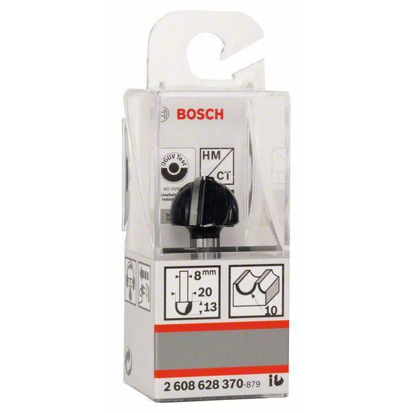 Bosch glodalo za poluokrugle kanale 8 mm, R1 10 mm, D 20 mm, L 12,4 mm, G 46 mm - 2608628370