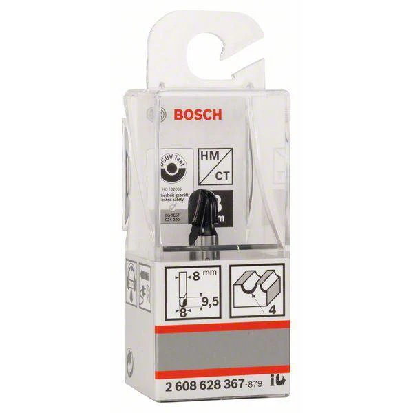 Bosch glodalo za poluokrugle kanale 8 mm, R1 4 mm, D 8 mm, L 9,2 mm, G 40 mm - 2608628367