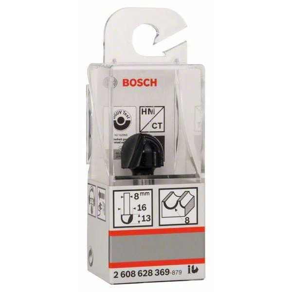 Bosch glodalo za poluokrugle kanale 8 mm, R1 8 mm, D 16 mm, L 12,4 mm, G 45 mm - 2608628369