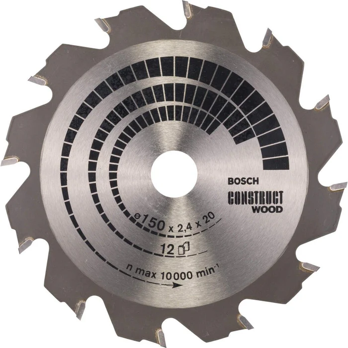 Bosch list kružne testere Construct Wood 150 x 20/16 x 2,4 mm; 12 - 2608641199